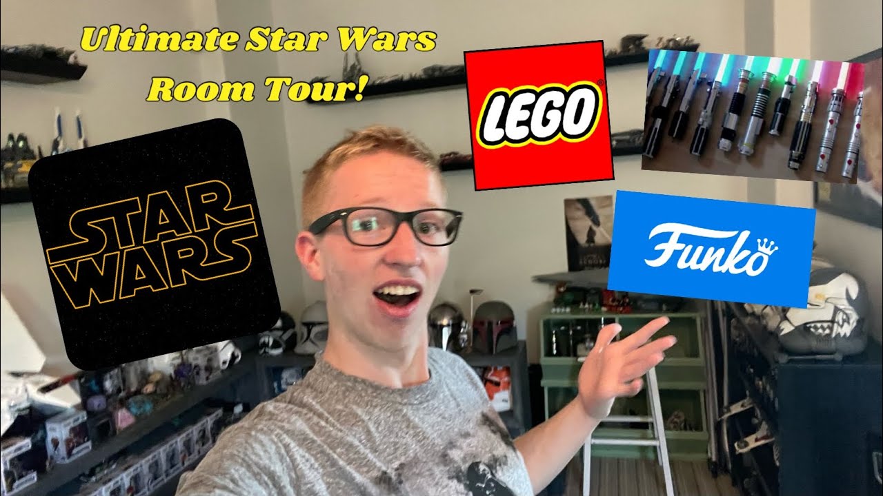 My Ultimate Star Wars Collection Room Tour - Star Wars, Marvel, Lego ...