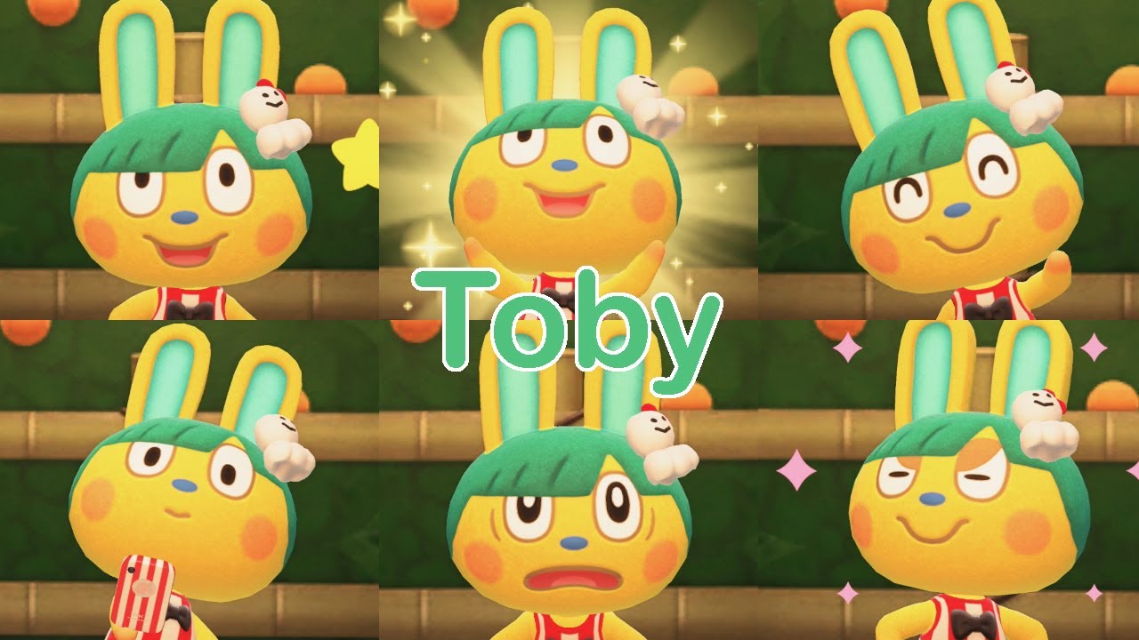 【Animal Crossing New Horizons】Toby All 59 Emote Reactions - YouTube