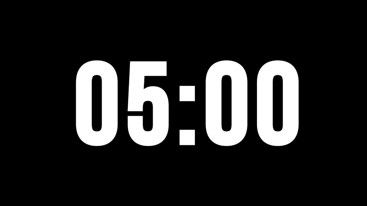 5 Minute Timer with Alarm (Countdown) - YouTube