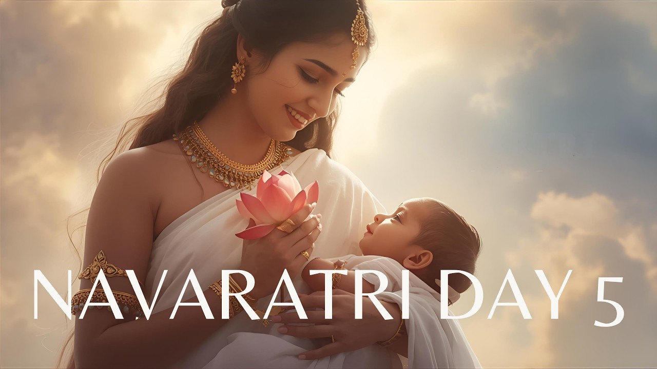 NAVARATRI DAY 5 PRAYER | Skandamata Prarthana Shloka with Lyrics | माँ ...
