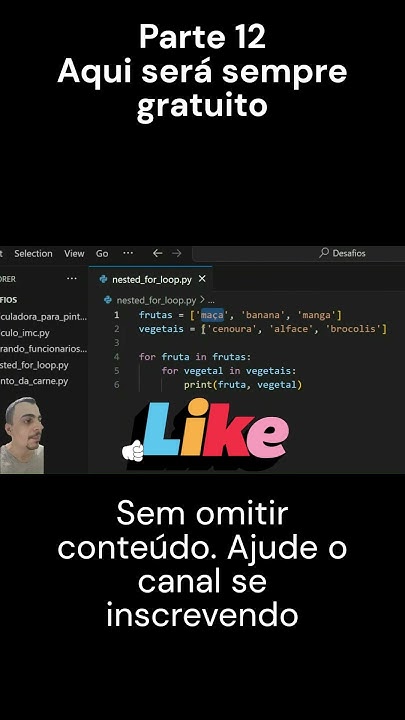 Python Nested For Loop Desafios Aula 12 Python Programação Programacao Dev Software