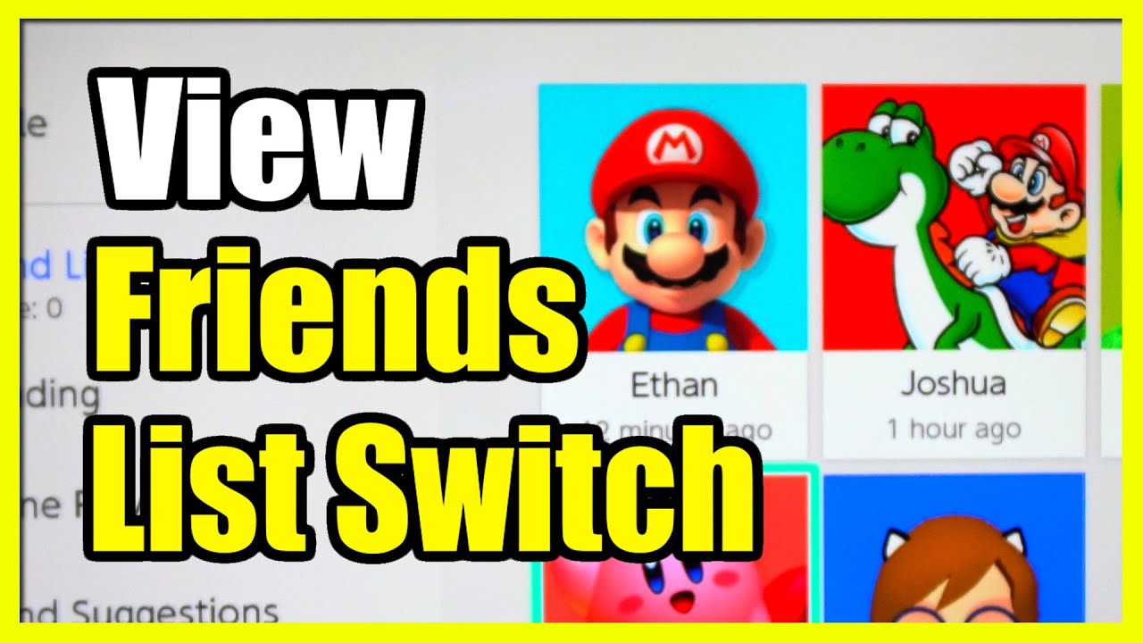 How to View your Friends List & See when Friends are Online on Nintendo ...