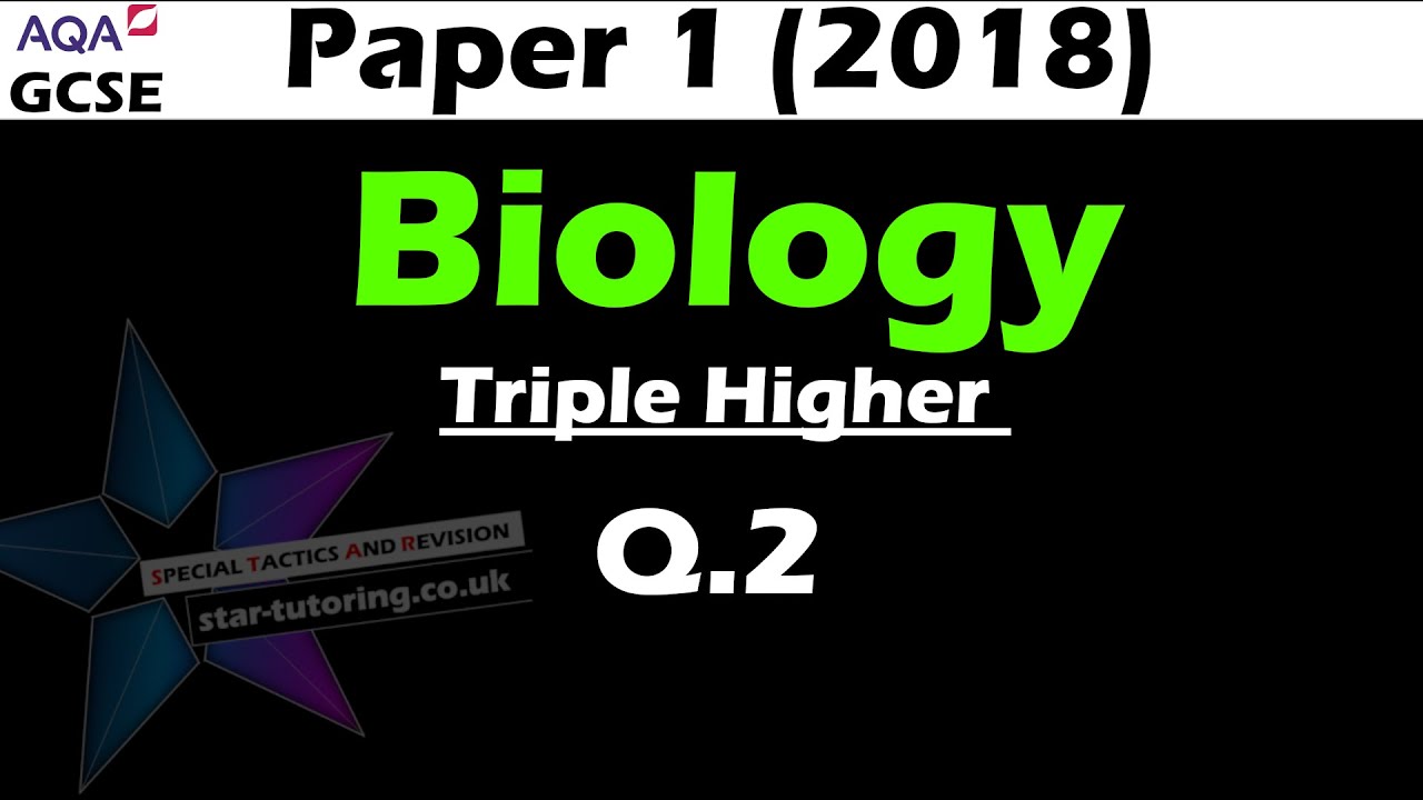 AQA GCSE Biology Triple Higher Paper 1 (2018) Question 2 - YouTube