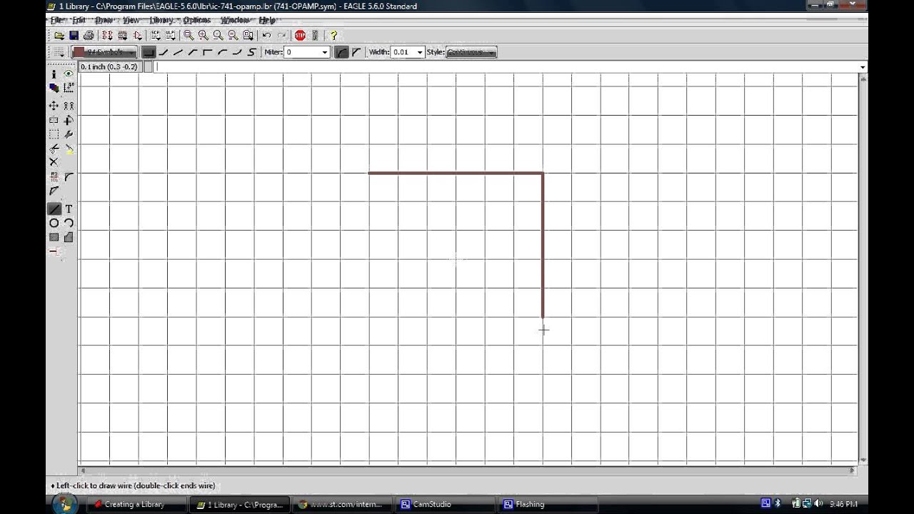 Cadsoft EagleCAD Tutorial - Creating a Part Library - Lesson 2 - YouTube