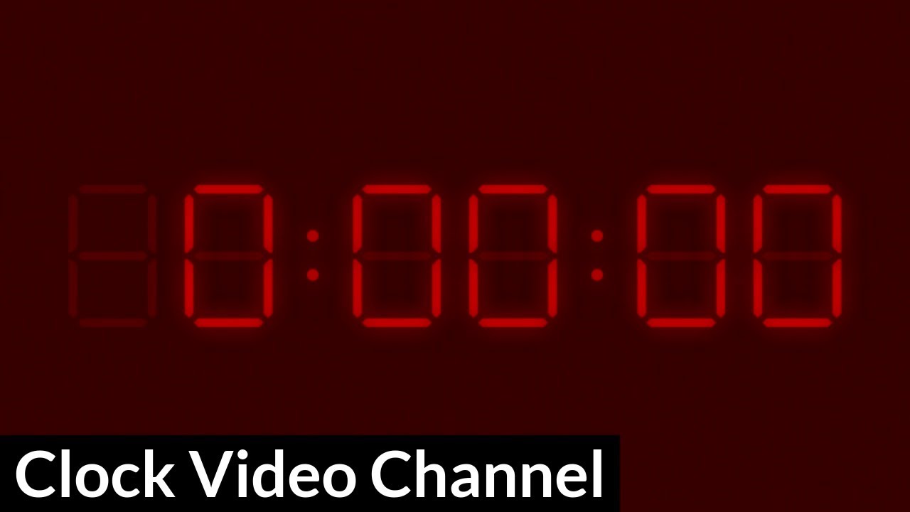 Digital Watch Clock 24 Hour - Classic Flash Red #1 - YouTube