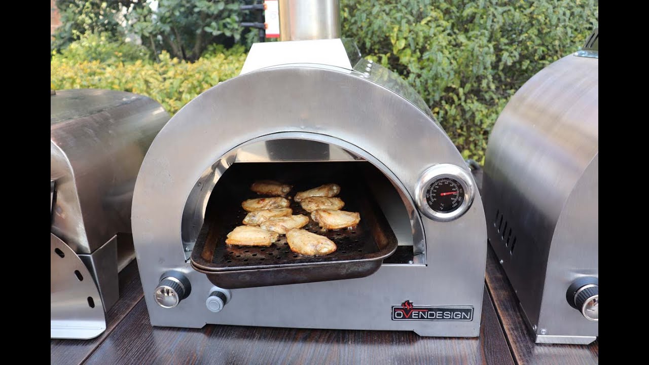 Baking Food With Upper Infrared Burner Pizza Oven - YouTube