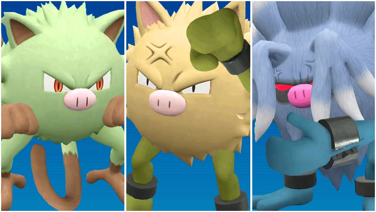 FULL PRIMEAPE EVOLUTION TEAM Shiny Mankey Primeape Annihilape