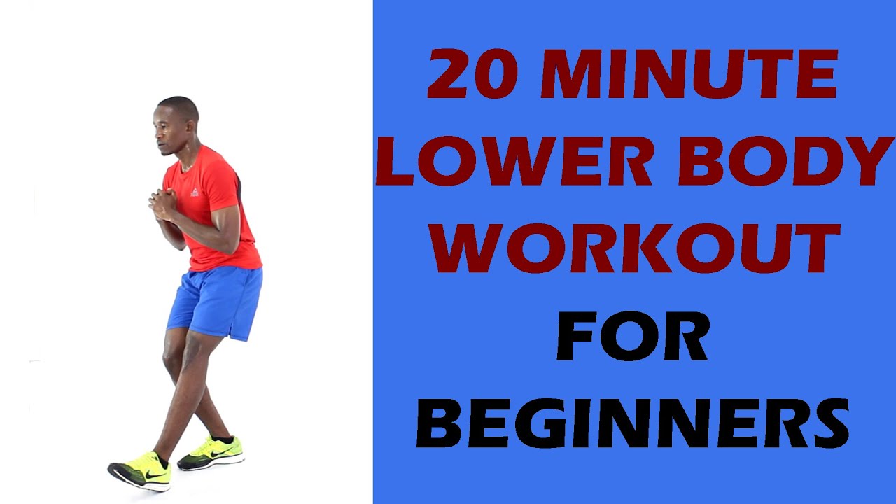 20 Minute Lower Body Workout For Beginners At Home | For Toned and ...