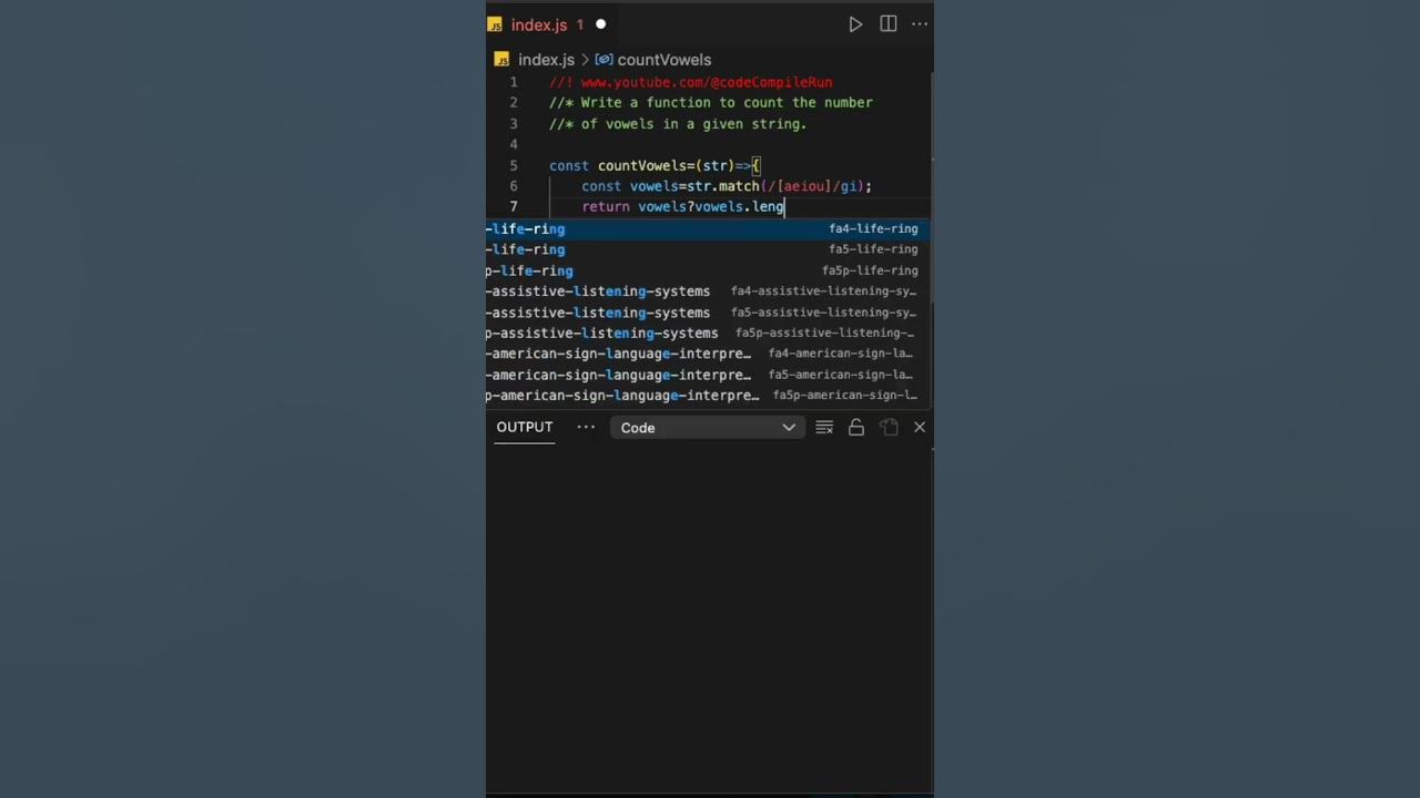Count Vowels In Javascript 📊 Coding Tips And Tricks Tutorial Javascript Shorts