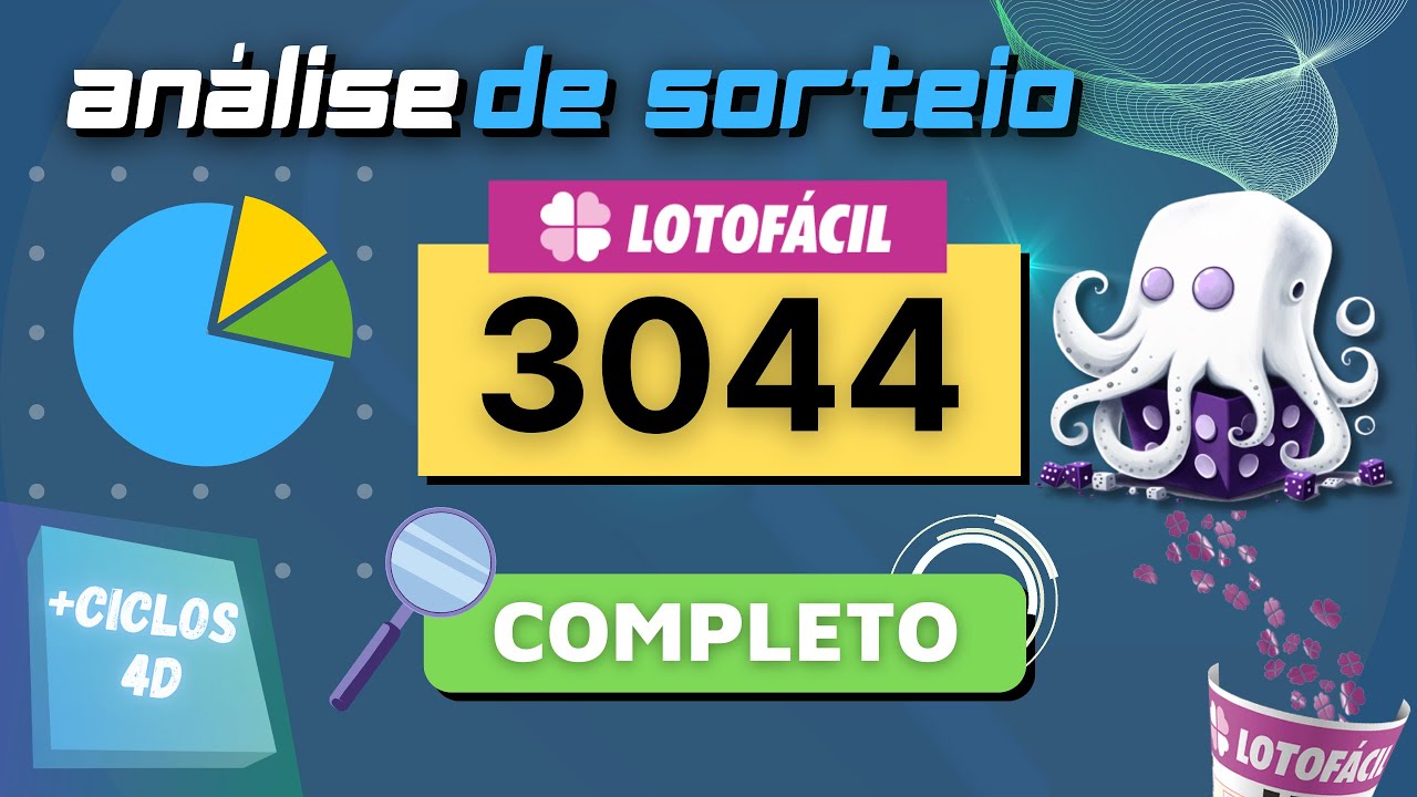 ANÁLISE PARA LOTOFACIL 3044: COMPLETO #lotofacil #analiselotofacil # ...
