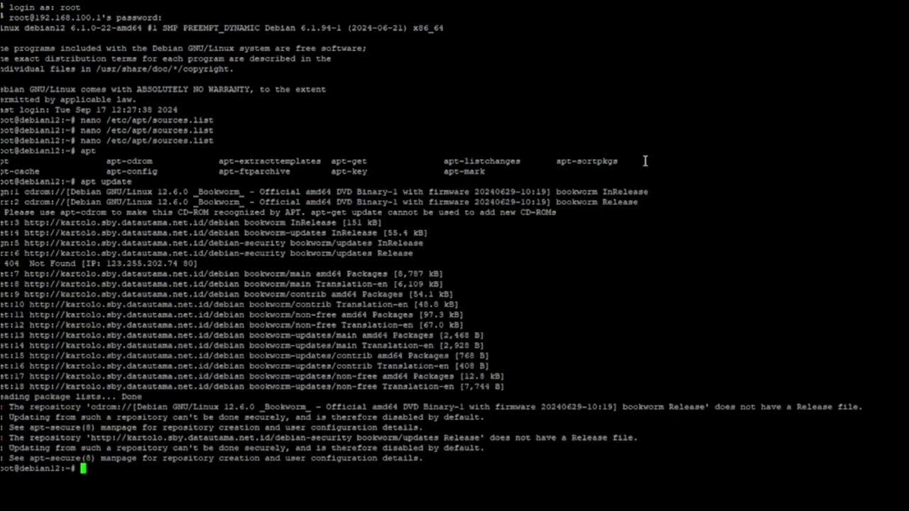 tutorial membuat web server melalui VMware - YouTube