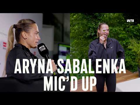 WTA Mic'd Up | Aryna Sabalenka in Berlin