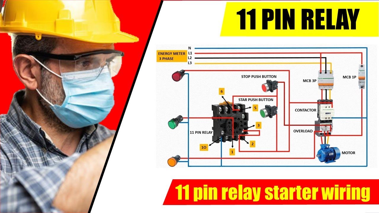 11 Pin Relay Connection Diagram 11 Pin Relay Socket YouTube 11 Pin Relay Connection Diagram 11 Pin Relay Socket YouTube