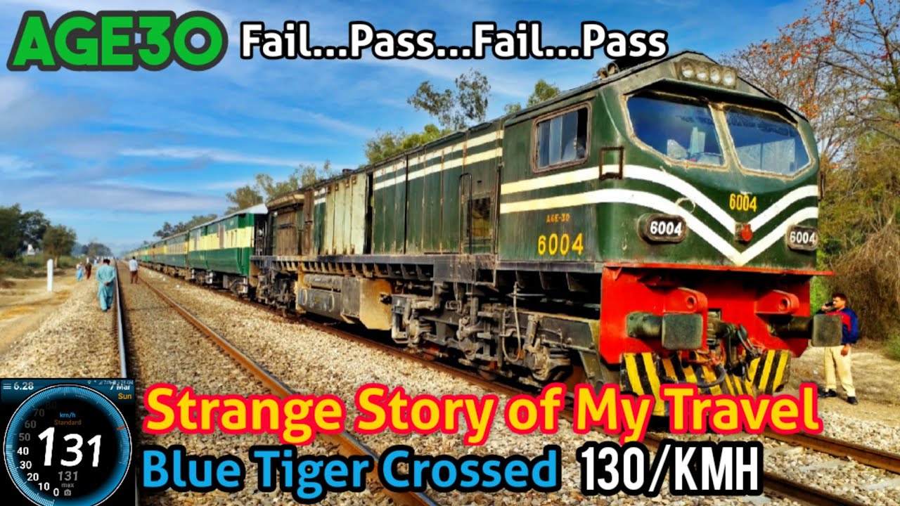 My train Travel on Pak Business Express | AGE-30 locomotive failed ...