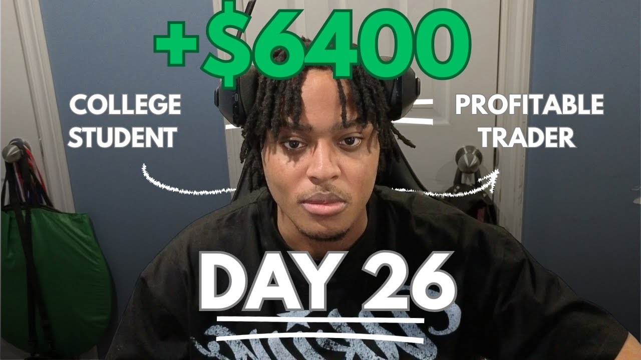 College Student makes +$6400 Day Trading During Christmas |Day 26 of ...