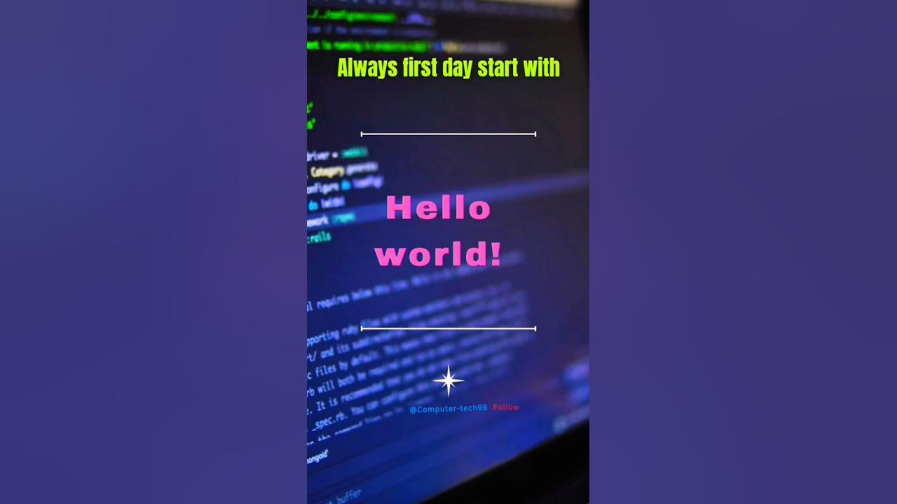 Star With Python Computertech98 Coding Youtube