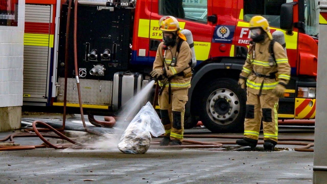 hydrazine monohydrate chemical spill 2019 day 2 - YouTube
