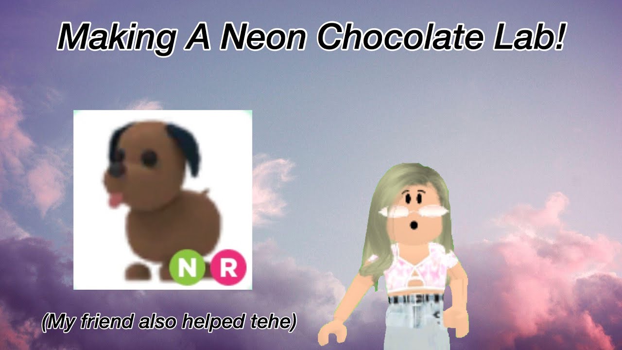 making a neon chocolate lab! (my friend helped tehe) - YouTube