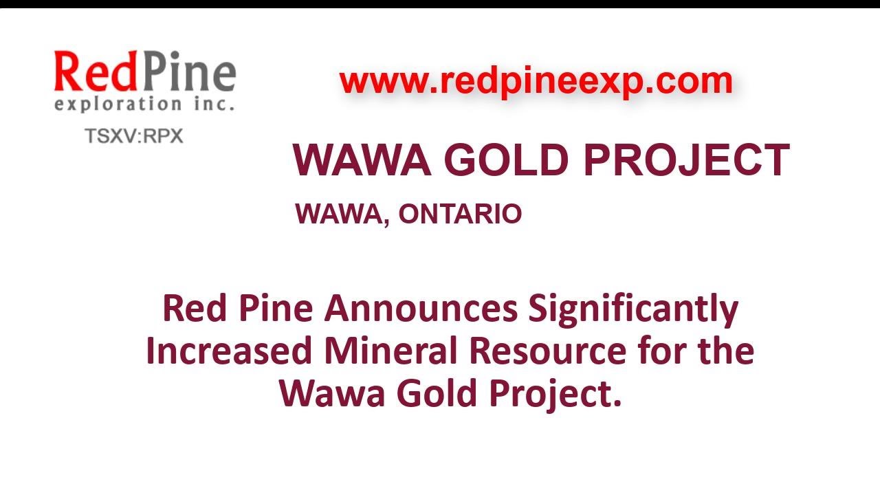 Red Pine WAWA gold project - YouTube