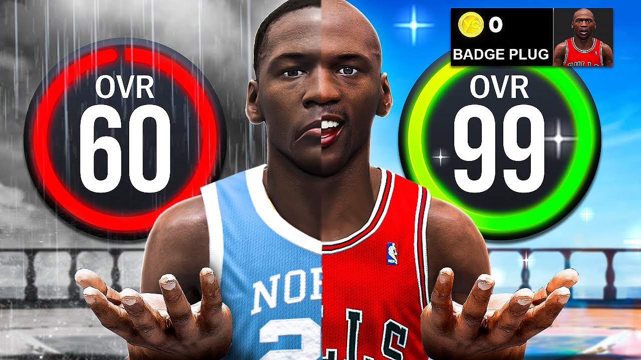 MICHAEL JORDAN BUILD 60 OVR to 99 OVR in 1 VIDEO (No Money Spent + No ...