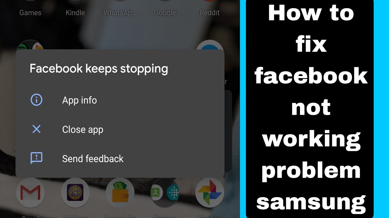 How to fix facebook not working problem samsung 2025 | facebook keeps ...