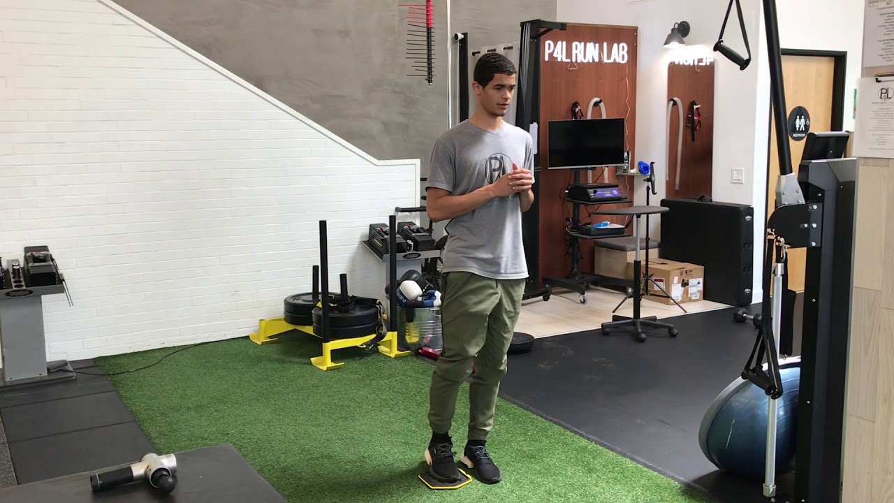 Single Leg Sliders Deadlift - YouTube