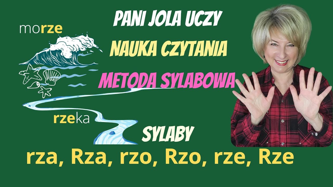 NAUKA CZYTANIA. Metoda Sylabowa. Sylaby "rza, Rza, rze, Rze, rzo, Rzo ...