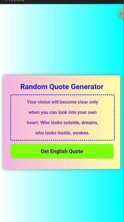 How To Create Random Quote Generator Tool Only Html Css Javascript Mobilewithcode Youtube 