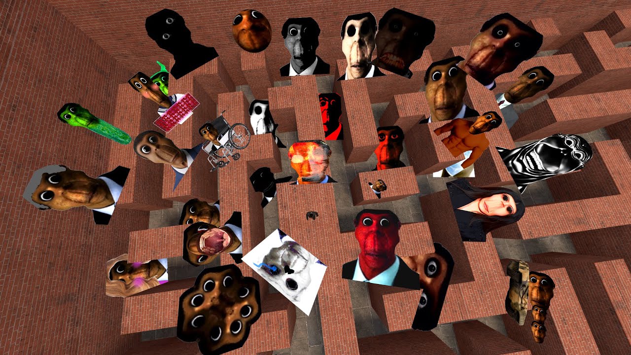 OBUNGA FAMILY MAZE! (Garry's Mod) - YouTube