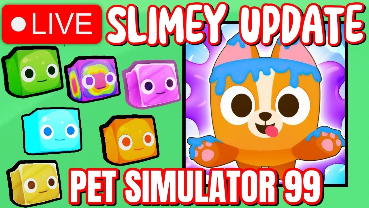 🔴 LIVE | NEW SLIME UPDATE in PET SIM 99 | PET SIMULATOR 99 | Roblox ...