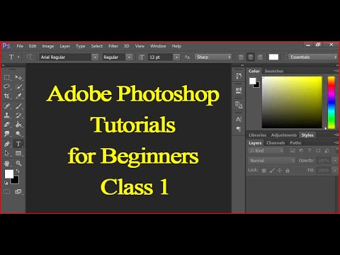 Adobe Photoshop Tutorials for Beginners - Class 1 || Photoshop Tutorial ...