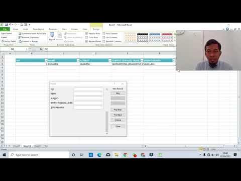 Membuat Form untuk Input Data dengan Cepat Tanpa [VBA atau Coding] Tutorial Excel - YouTube