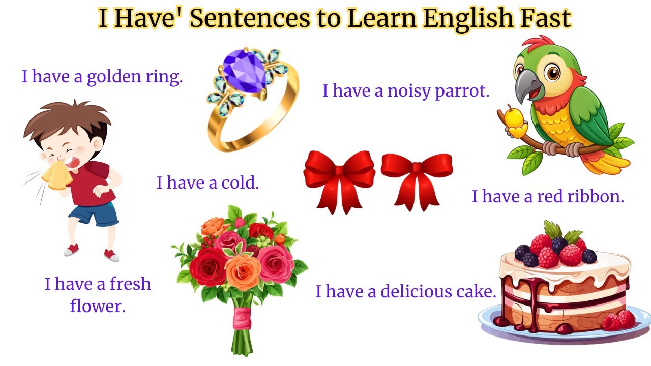 I Have' Sentences Learn | English Learning Made Easy | English Speaking ...