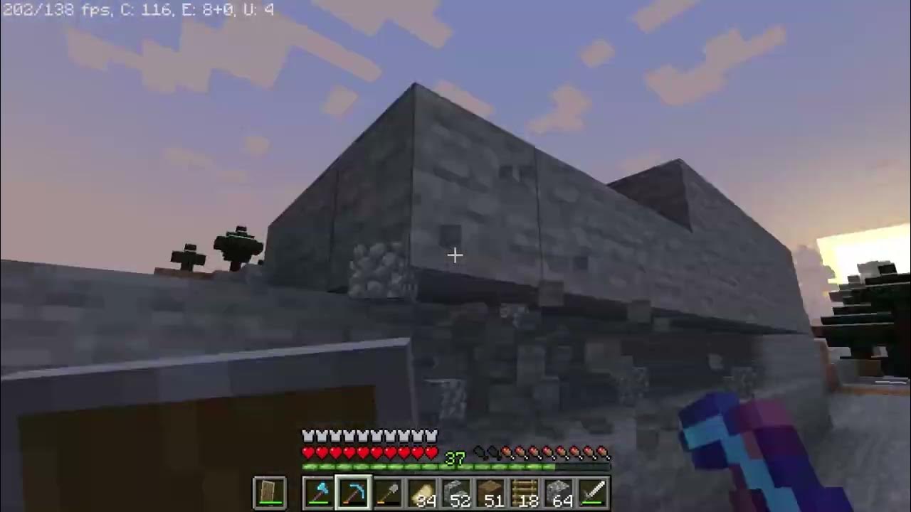 Minecraft Speed Build| 100x Sped up Castle build - YouTube