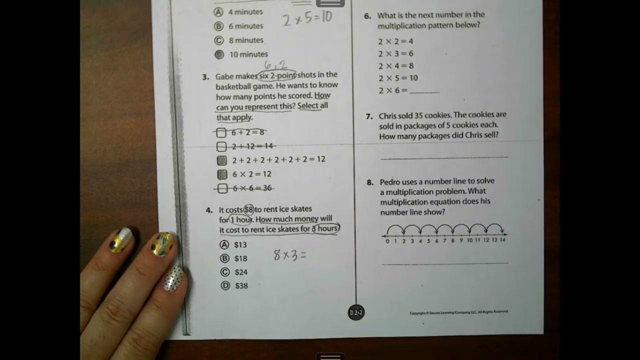 enVision Math Topic 2 Lesson 2 Daily Review - YouTube