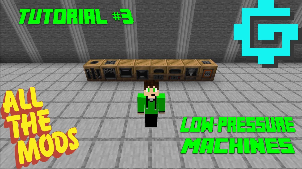 ATM9 GregTech Tutorial #3 | Low Pressure Machines - YouTube