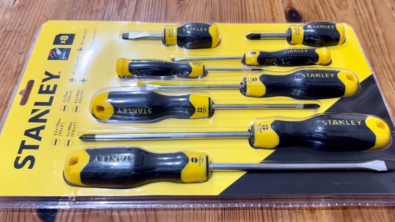 Stanley Tools 8Pcs Screwdriver Set Unboxing - YouTube