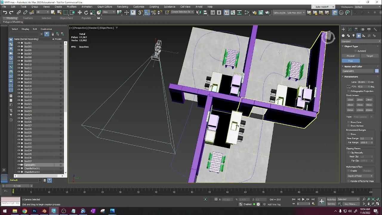 3ds Max add a Camera to a path - YouTube