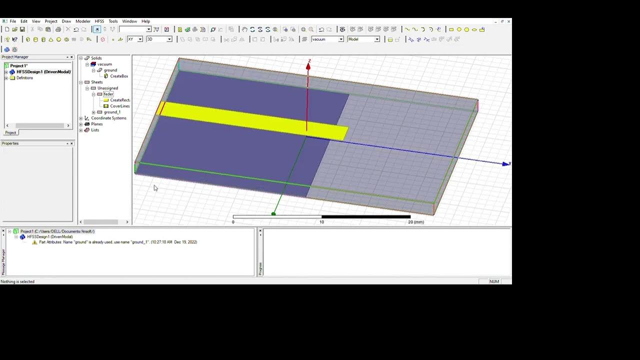 شرح اساسيات hfss - YouTube