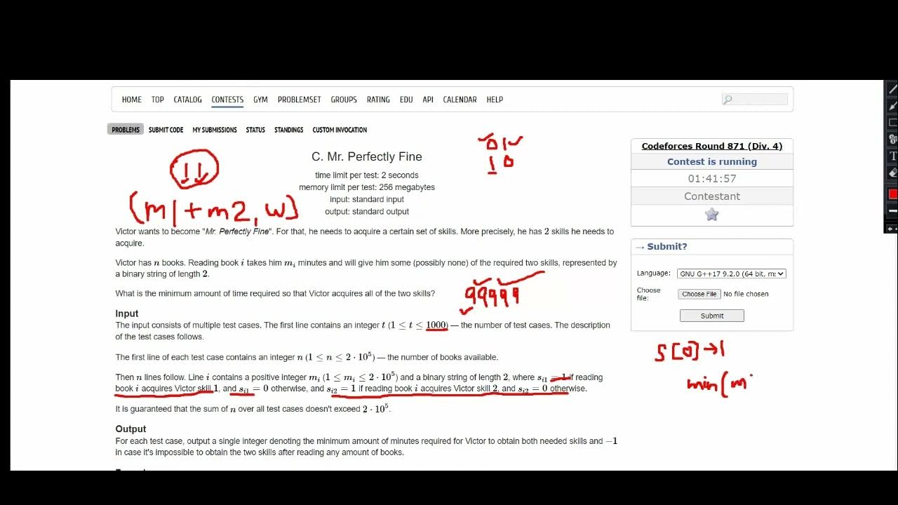 C. Mr. Perfectly Fine | Codeforces Round 871 Div-4 | Full solution - YouTube