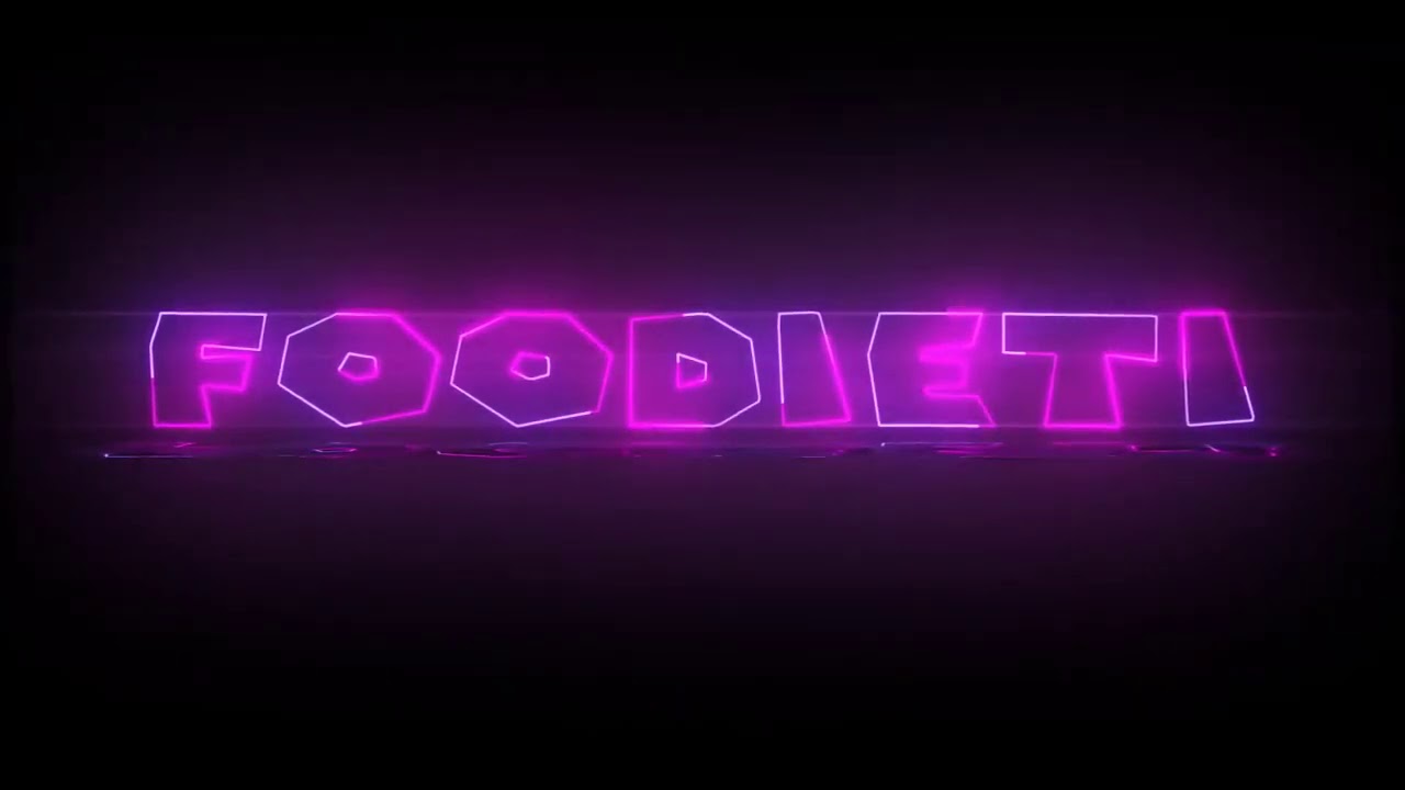 Foodieti Neon Sign Thingy (AE 2020) - YouTube