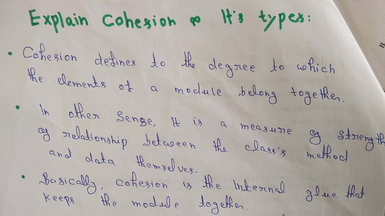 cohesion and its types in software engineering | cohesion | ms coder ...