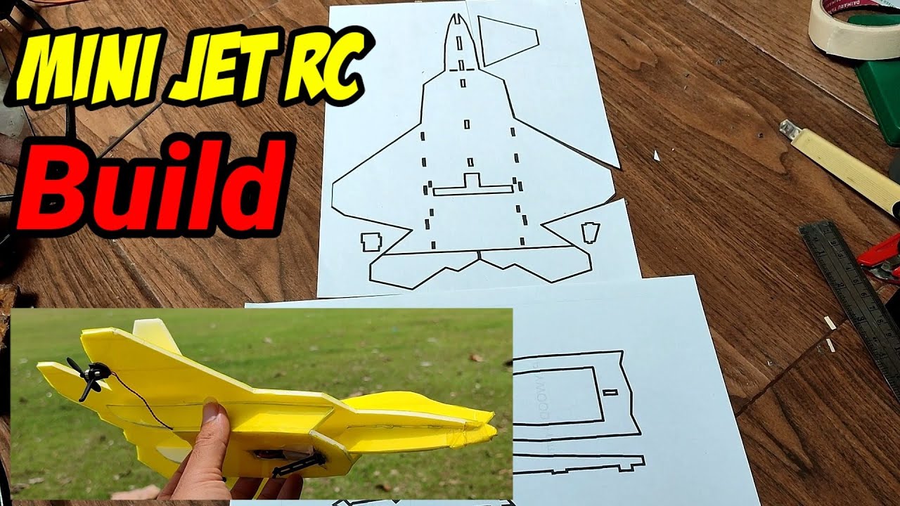 🔴 MEMBUAT PESAWAT RC JET F22 RAPTOR MINI DARI POLYFOAM - YouTube
