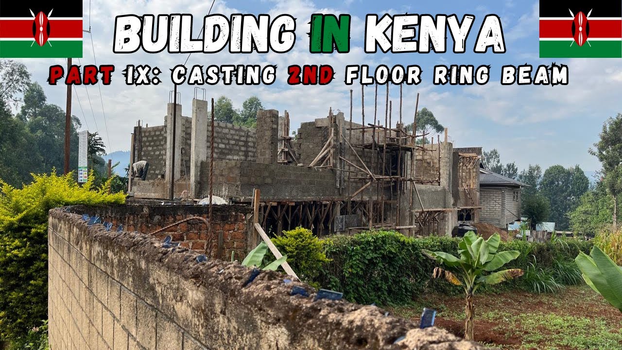 CASTING THE SECOND FLOOR RING BEAM - YouTube