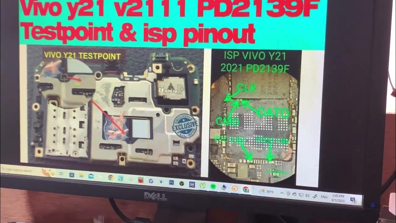 VIVO Y21 Password & FRP remove by EMMC ISP using MK PLUS EMMC - YouTube