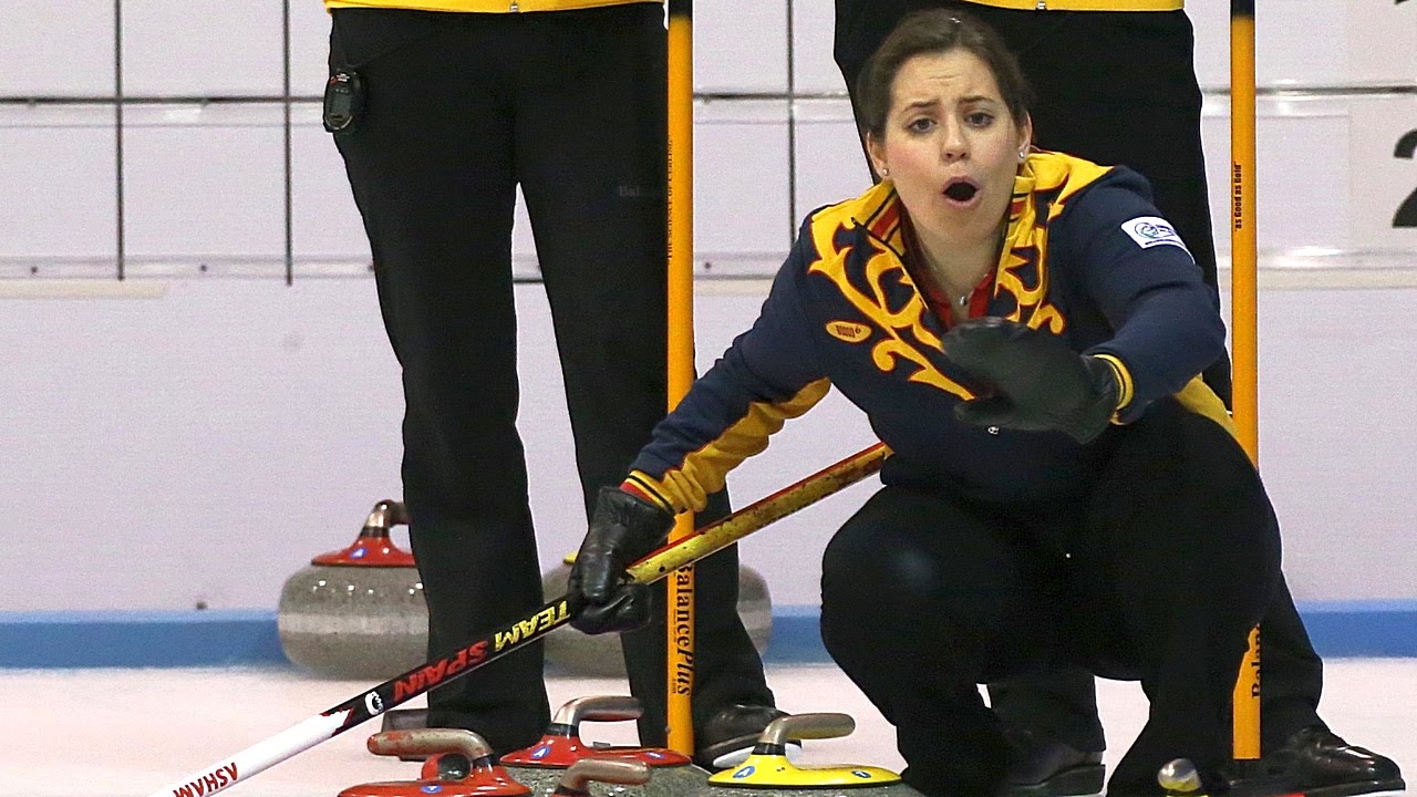 CURLING: ESP-SCO WCF World Mixed Doubles Chp 2015 - Group C - YouTube