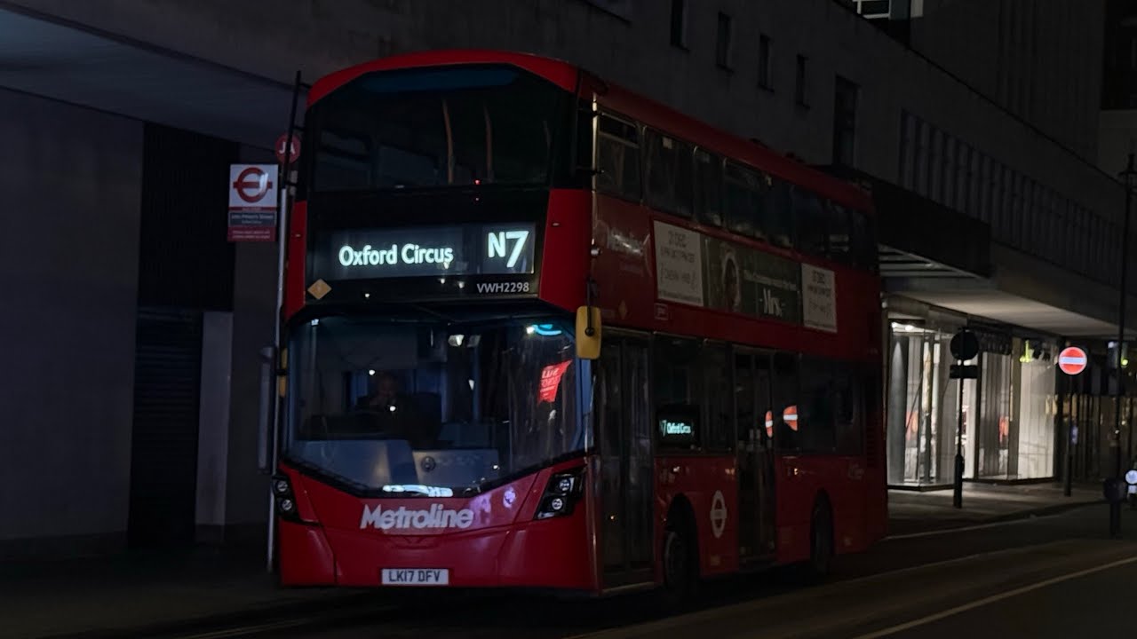 Full Route Visual | Route N7 | Oxford Circus to Northolt Station ...