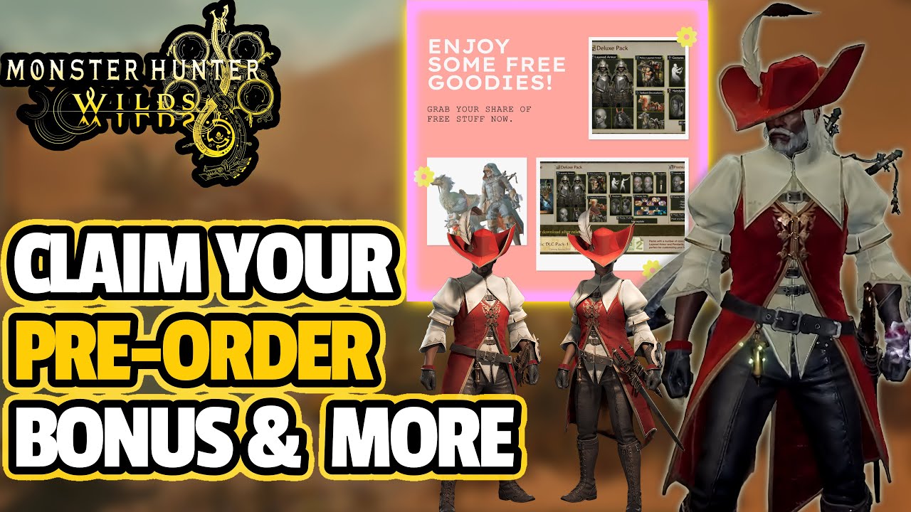 [MONSTER HUNTER WILDS] How To CLAIM Your Pre-ORDER BONUS & Other FREE ...