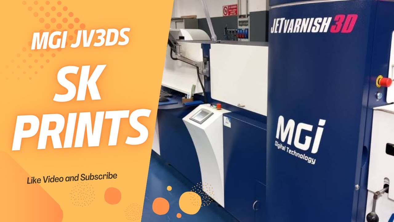 3d printing machine MGI JETvarnish 3D + iFOIL SK Prints #mgi #scodix # ...
