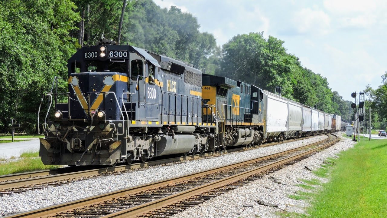 HD: HLCX 6300 leads CSX A927-06 in Union City, GA - YouTube